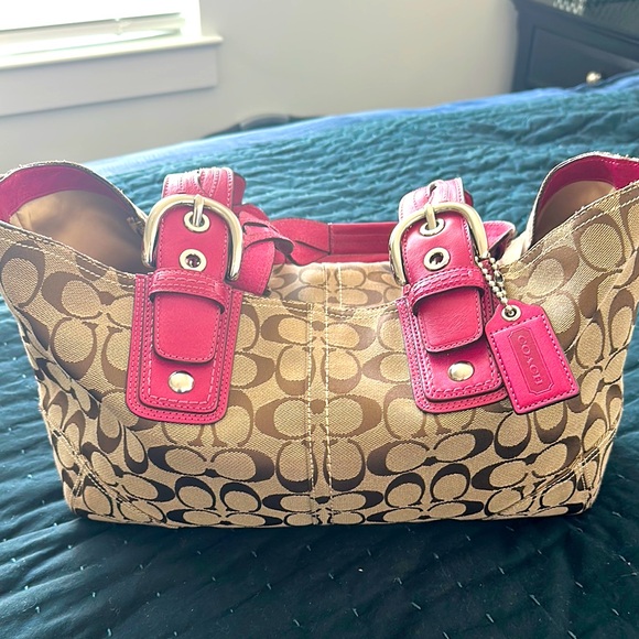Coach | Bags | Coach Signature 1863 Shoulder Bag Khakiberry | Poshmark